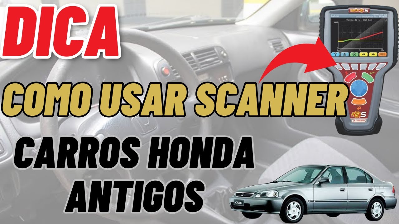 Como usar SCANNER em carros Honda sem conector OBD2 - YouTube