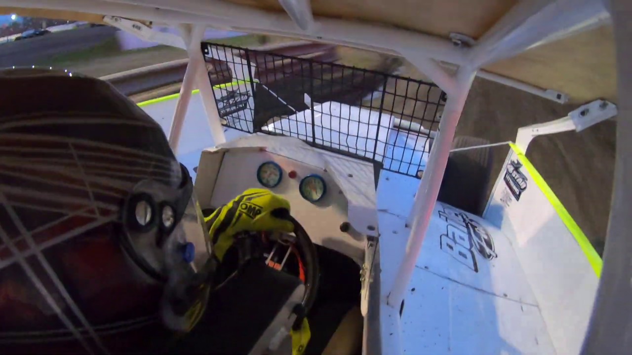 Brett Gilmore On-Board 358 Modified at Grandview Speedway August 10 ...