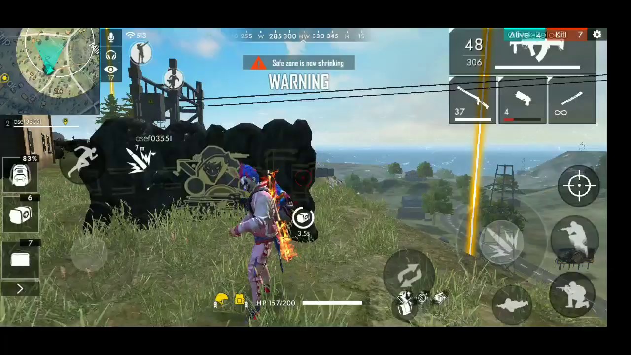 Playing with unknown player in duo match full rush - YouTube