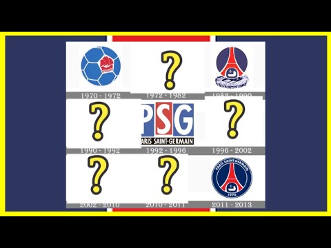 paris saint germain(PSG) evolución escudo, 1970-2021. evolution logo ...