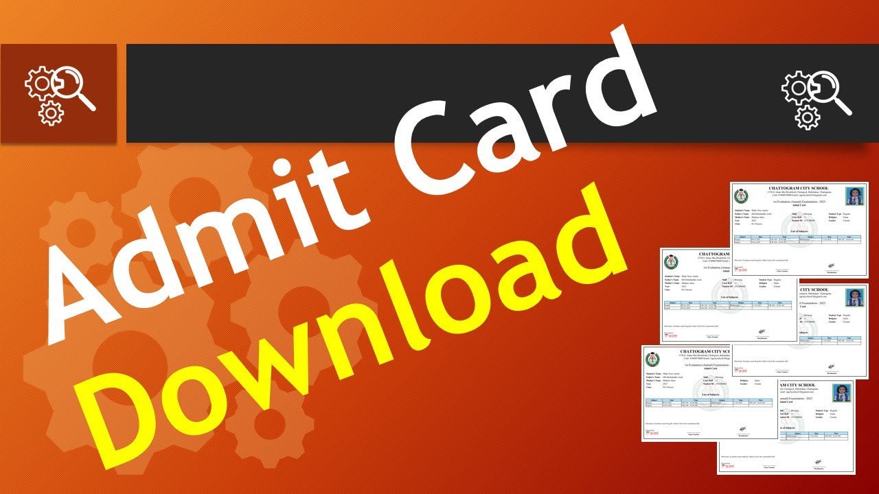 Admit Card Download Tutorial - YouTube