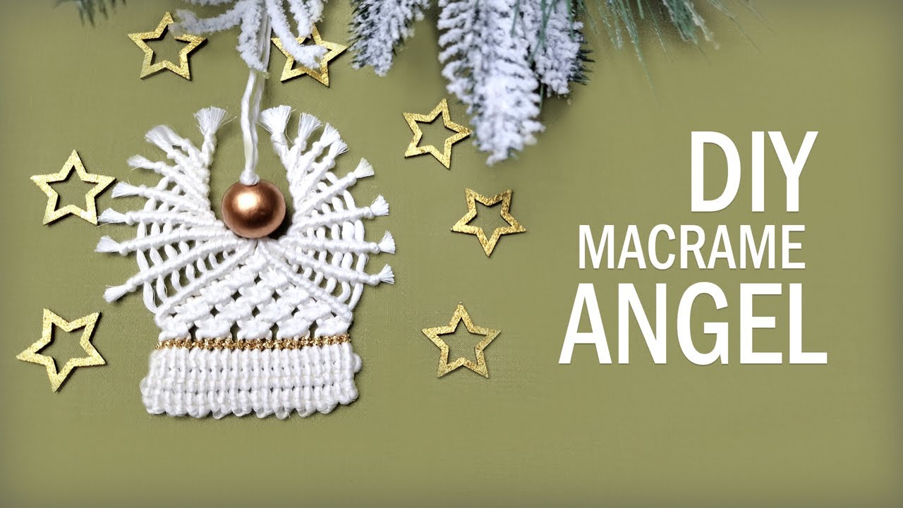 DIY Macrame Angel - New Ornament Tutorial - YouTube