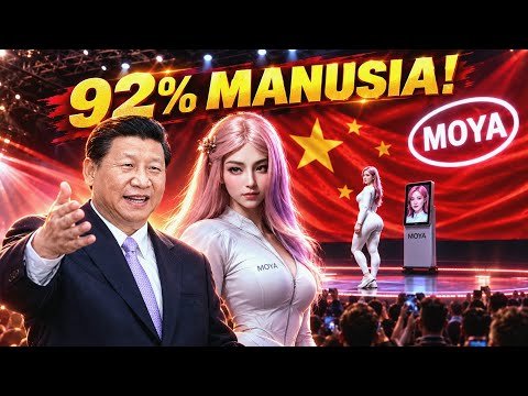 Gila❗️Robot AI baru China, MOYA, terasa terlalu nyata, 92% seperti Manusia!