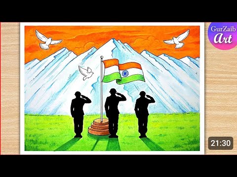 Republic day drawing | happy republic day drawing | Republic day pencil ...