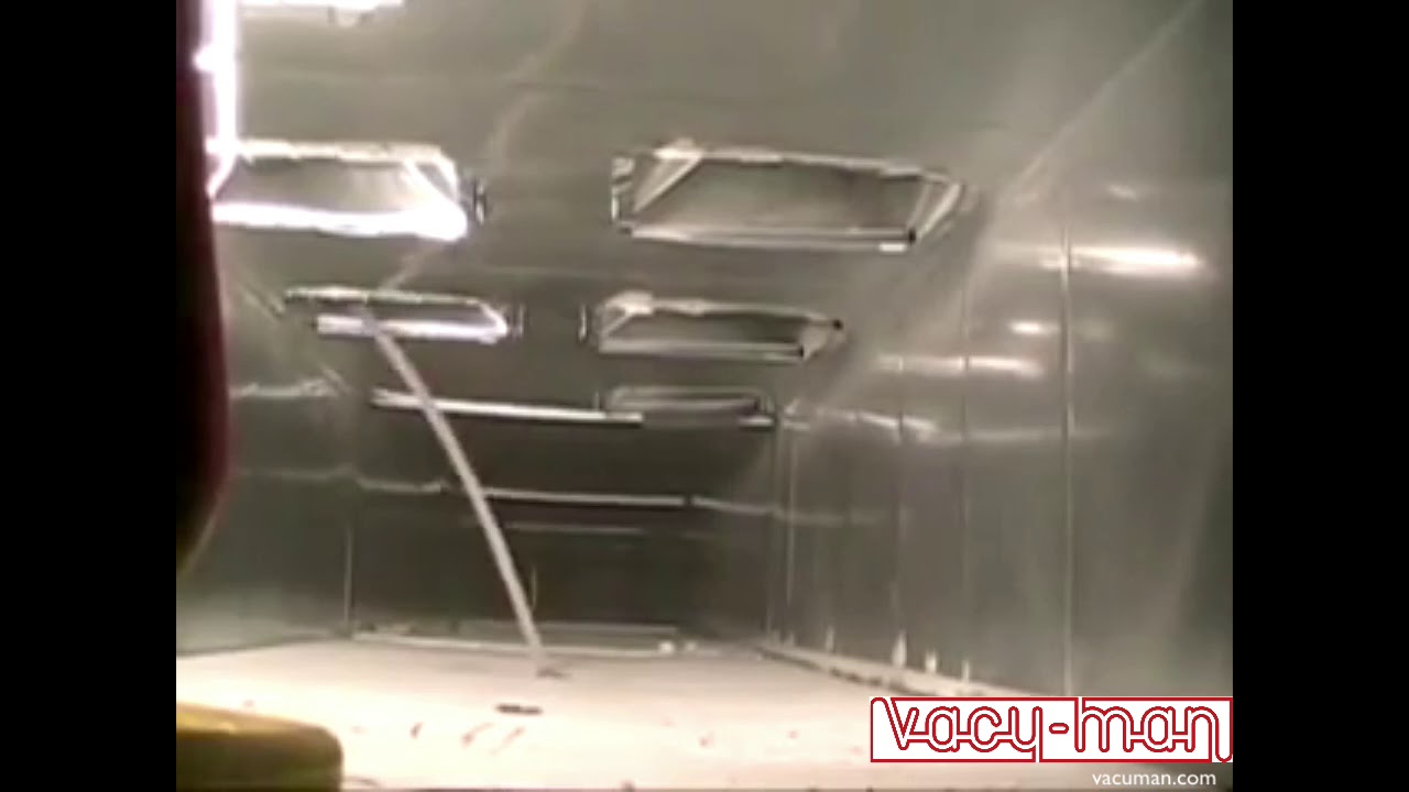 Vacu-Man Snake Ball cleaning duct work - YouTube