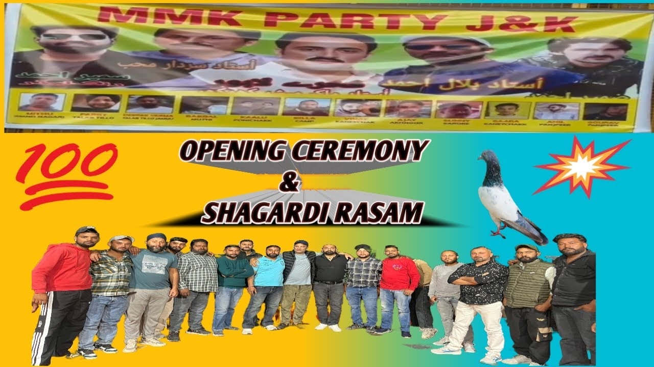 OPENING CEREMONY & SHAGARDI RASAM ️(MMK PARTY J&K) || PERRY & DEEPAK ...