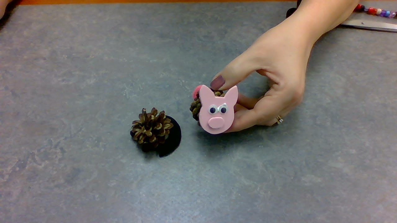 6-14-21 ST Craft Pig sheep pine cone animals - YouTube