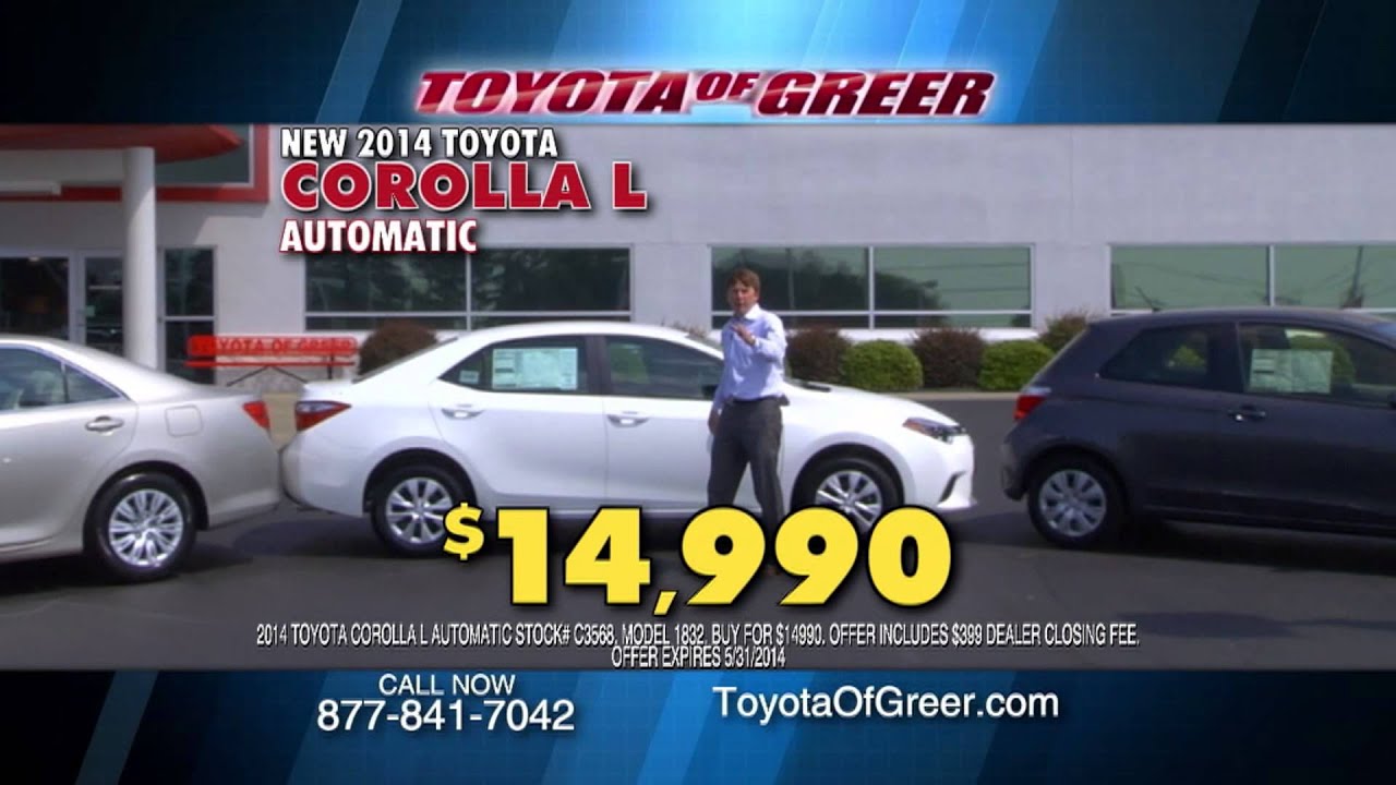 Toyota of Greer | Memorial Day Sales Event | New 2014 Toyota Yaris ...