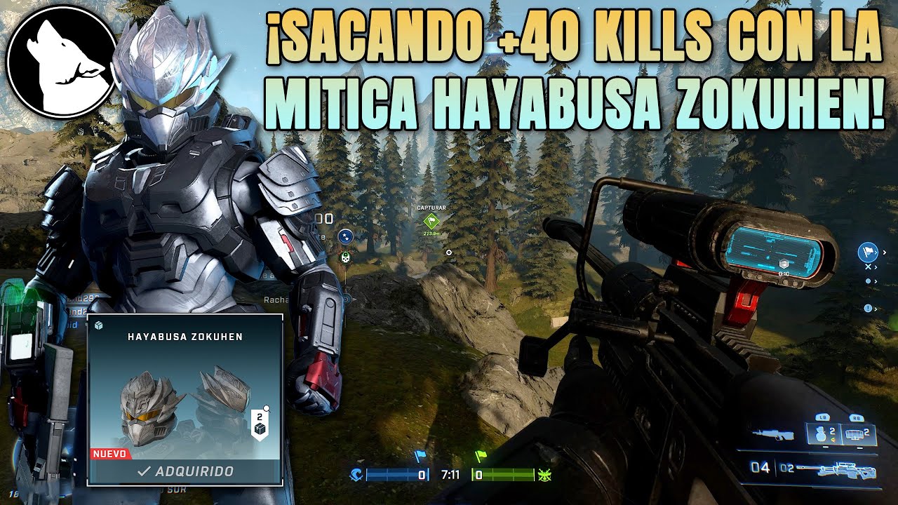 ¡SACANDO +40 KILLS CON LA MITICA HAYABUSA ZOKUHEN! | HALO INFINITE ...
