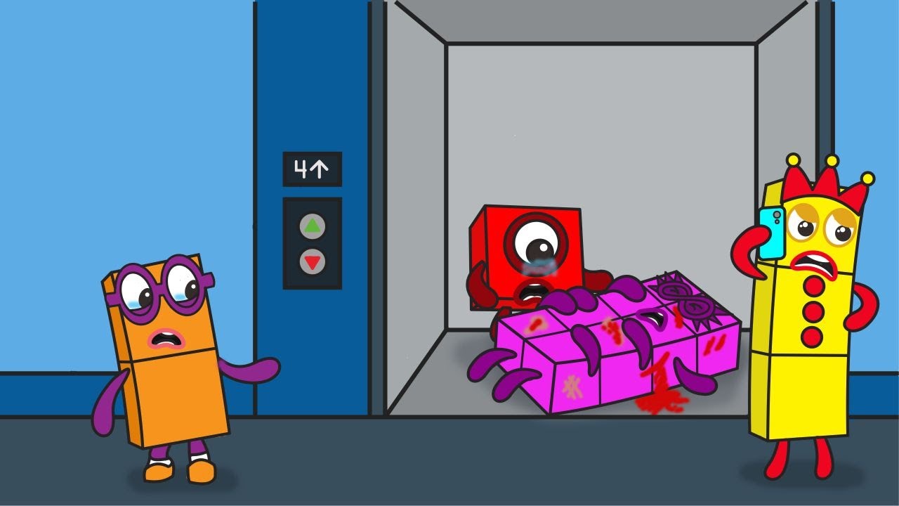 OMG! Octoblocks killed in lift, Call the police NB 3!! - Numberblocks ...
