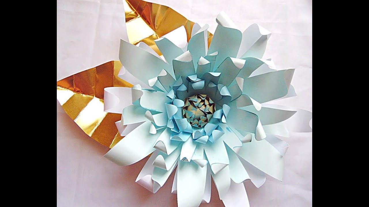 Giselle Style Large Paper Flower - YouTube