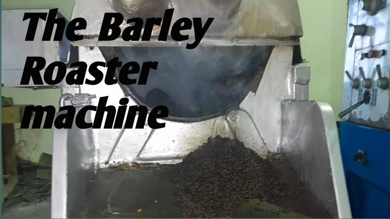 Amazing Barley Roaster machine - YouTube
