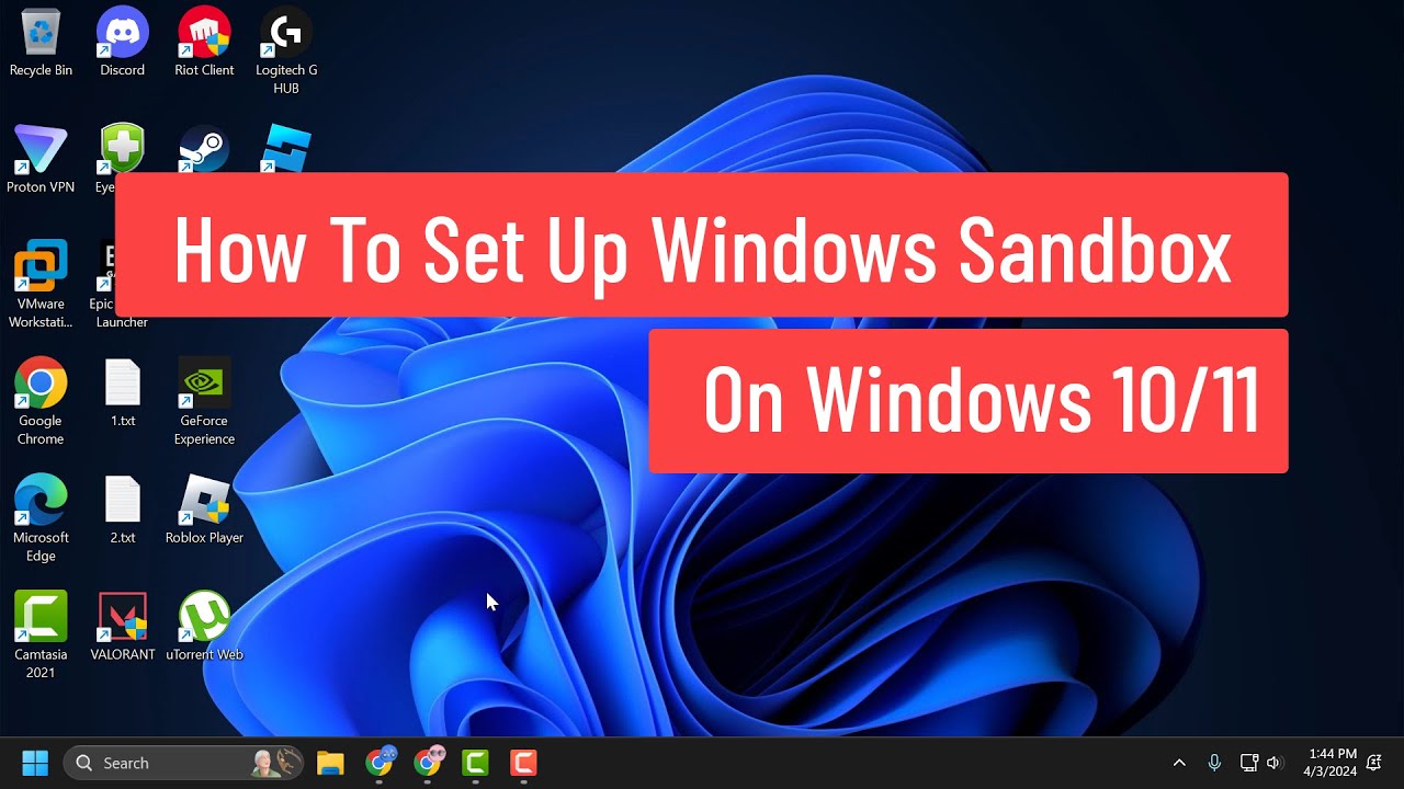 How To Set Up Windows Sandbox On Windows 10/11 - YouTube
