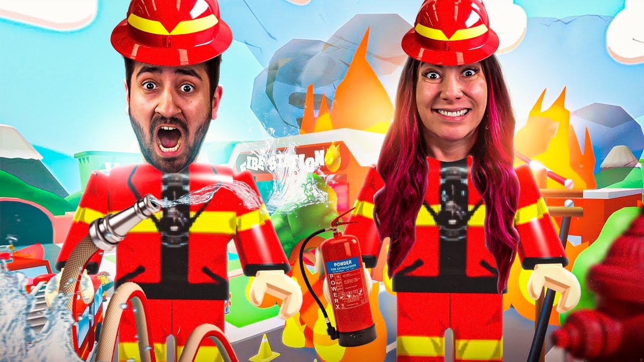 PRECISAMOS ESCAPAR DO FOGO no Roblox Escape The Fire Station Obby - YouTube