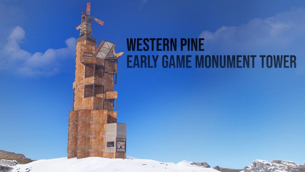Western Pine | Early Game Monument Tower | Rust - YouTube