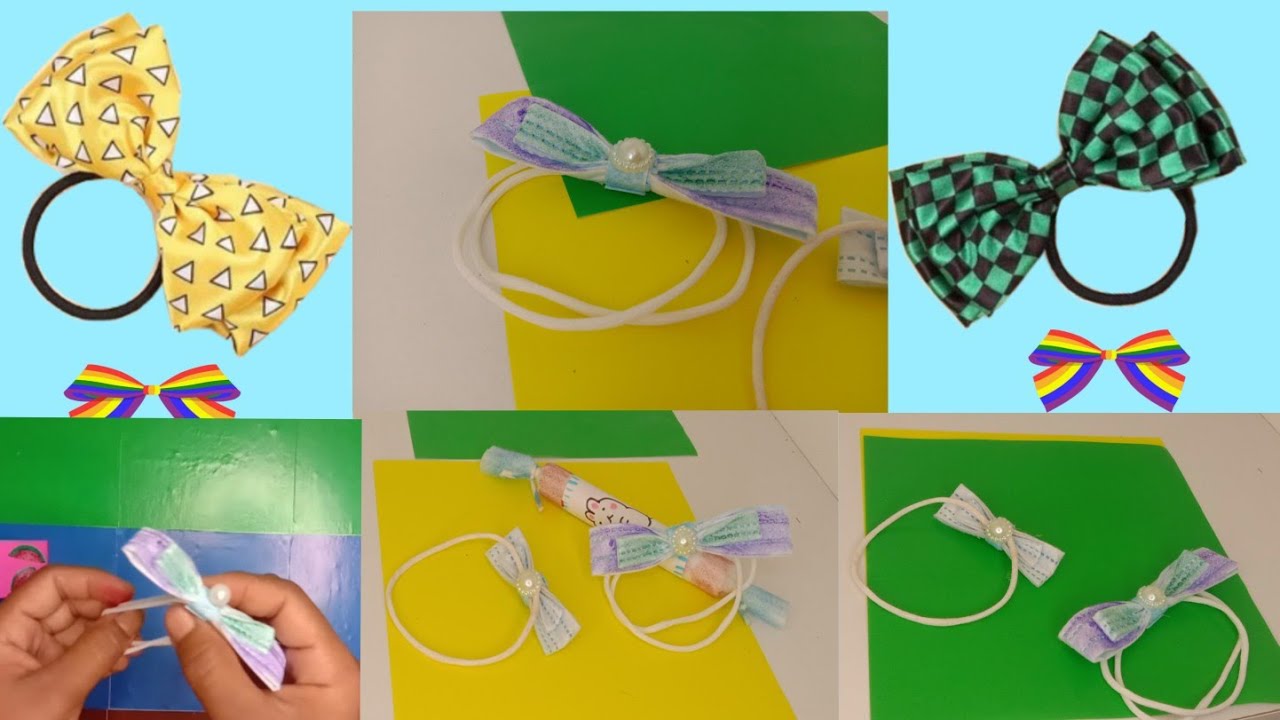 Hair tie - How to make hair tie from mask - DIY hair tie simple - YouTube