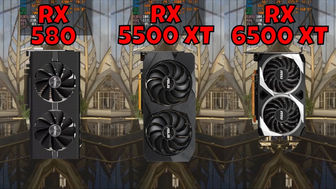 RX 580 vs RX 5500 XT vs RX 6500 XT (In 10 Games) - YouTube