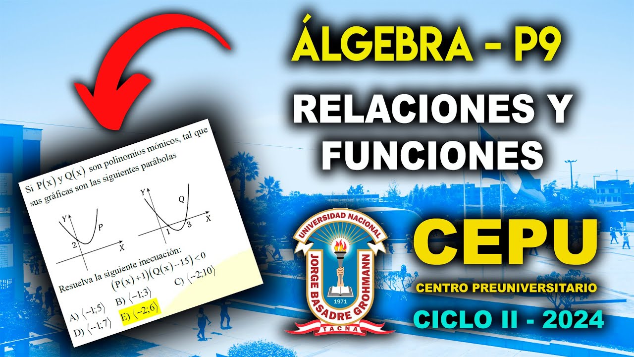 PRACTICA N° 09 - RELACIONES Y FUNCIONES | CEPU II - 2024 - YouTube