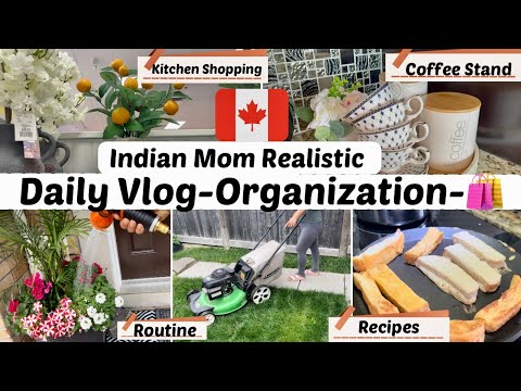 Indian Mom Productive Fullday Daily vlog, Home Kitchen Shopping Haul ...