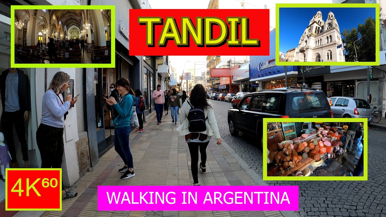4K⁶⁰ 🚶 - 👉 TANDIL ☀️ walk - ARGENTINA - Walking tour - TRAVEL - Vlog 🌟 ...
