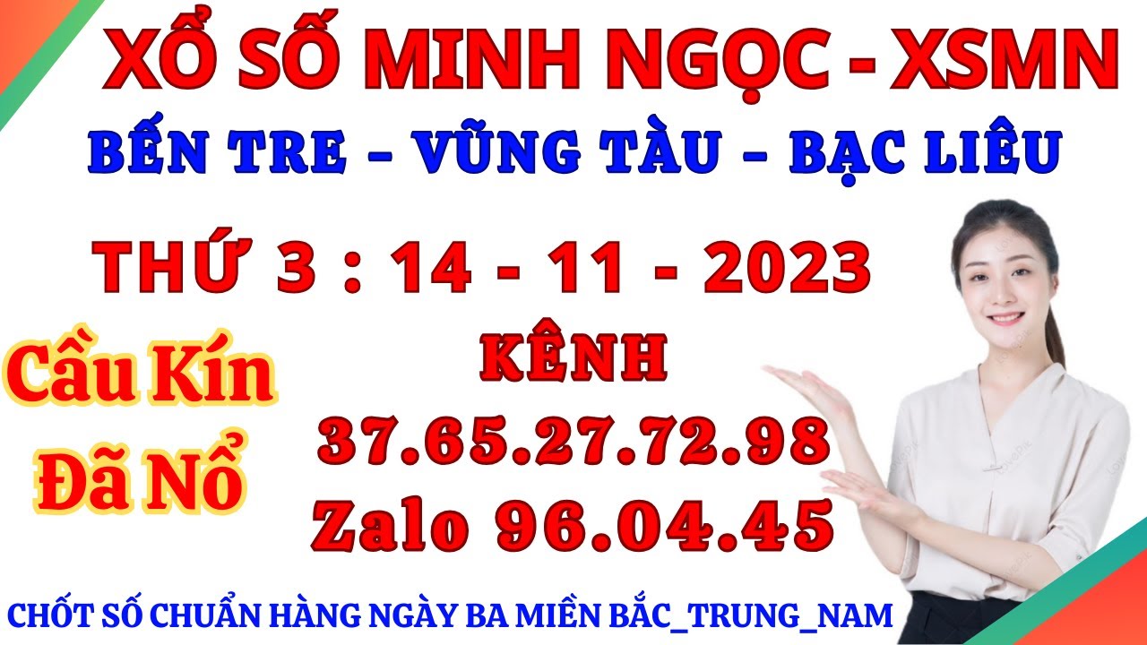 XSMN Minh Ngọc - Trực tiếp Xổ Số Miền Nam - KQXS Miền Nam ngày 14/11 ...