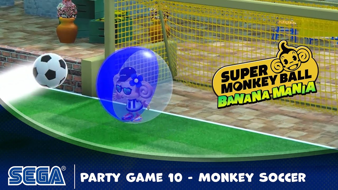 Super Monkey Ball Banana Mania Party Game: Monkey Soccer - YouTube