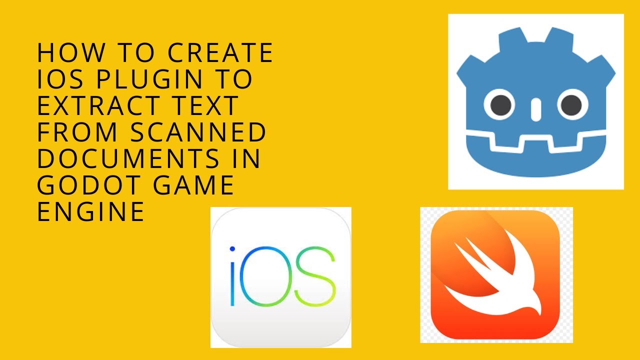 How to Create iOS Plugin to Extract Text From Scanned Documents in Godot Game Engine - YouTube