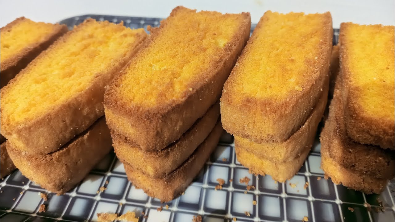 How to make Cake rusk at home||Cake rusk recipe ||Cake rusk by food ...