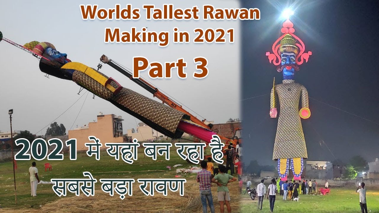 Worlds Tallest Rawan making part 3 2021 | Barara Ravan Making | Best ...
