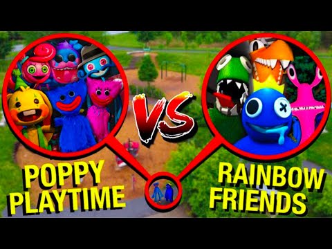 GERÇEK HAYATTA RAİNBOW FRİENDS ve POPPY PLAYTİME DRONE İLE YAKALADIM!