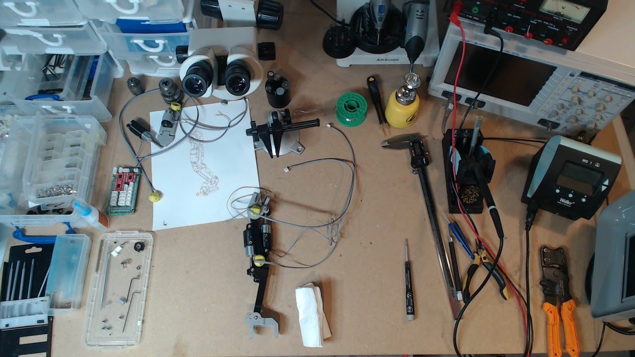 Advanced Humanoid robot design - 6DOF leg assembly - Part 3. - YouTube