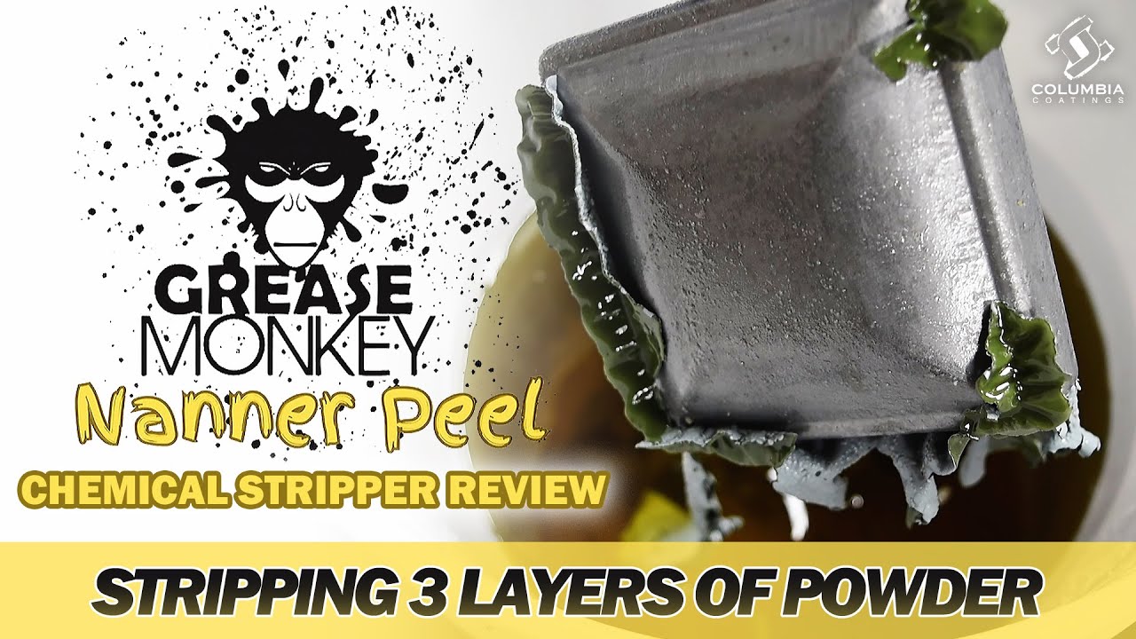 Nanner Peel Chemical Stripper - Stripping 3 Layers of Powder - YouTube