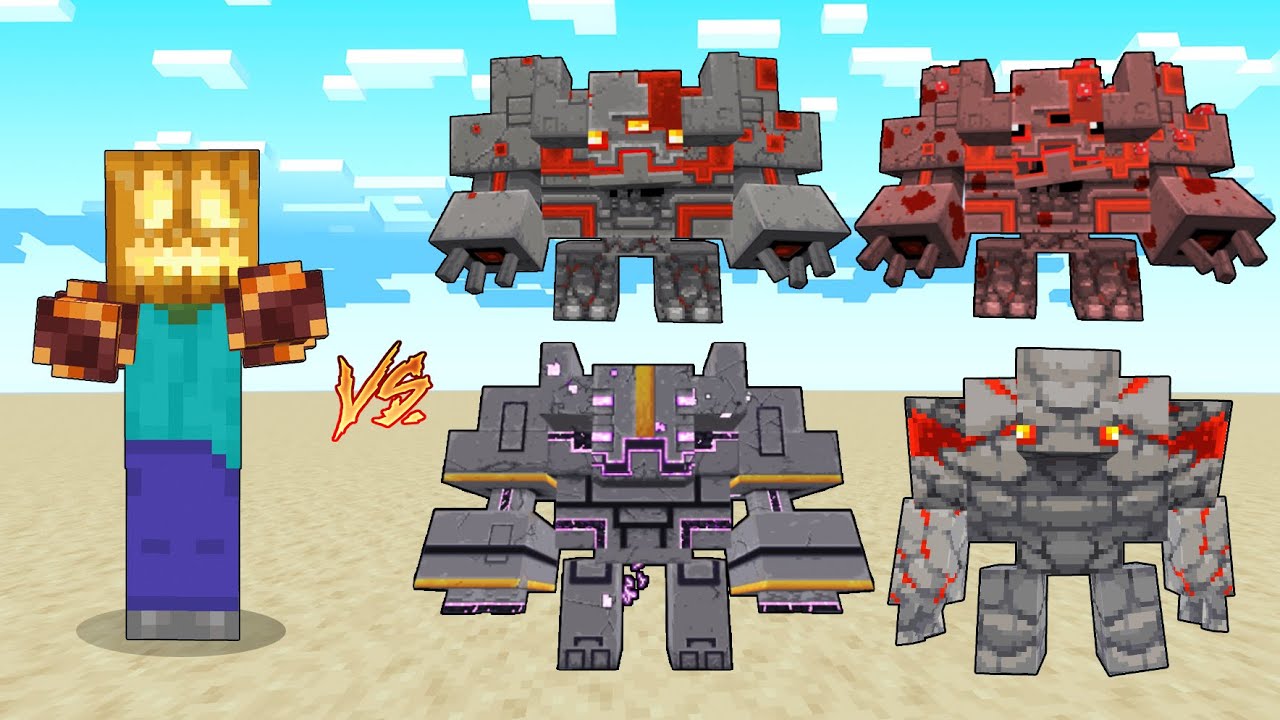 ZOMBIN Vs Obsidian MONSTROSITY, Redstone MONSTROSITY, Mooshroom ...