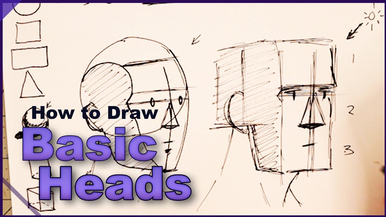 How to Draw Basic Heads // [Tutorial] - YouTube