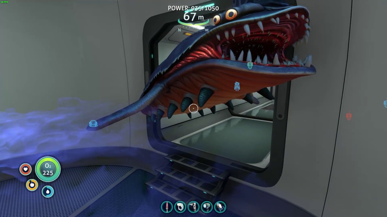 Subnautica Sand Shark Inside Base - YouTube