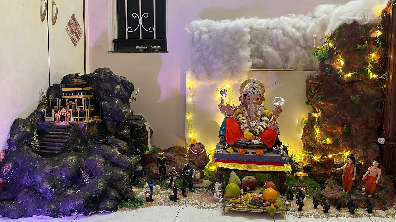 Raavan Vadh Ganpati Decoration 2024 - YouTube