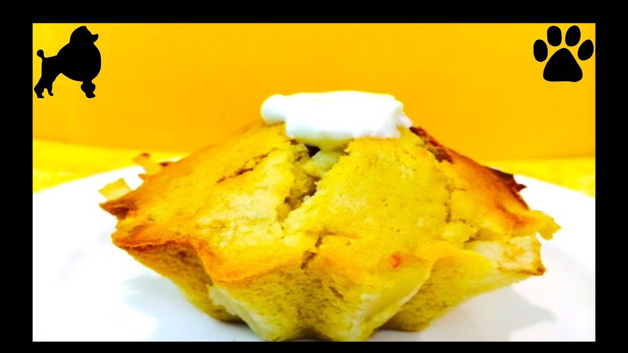 How to make PUPPY PEAR PUDDING - DOG MUG CAKE CUPCAKE - DIY Dog Food by ...