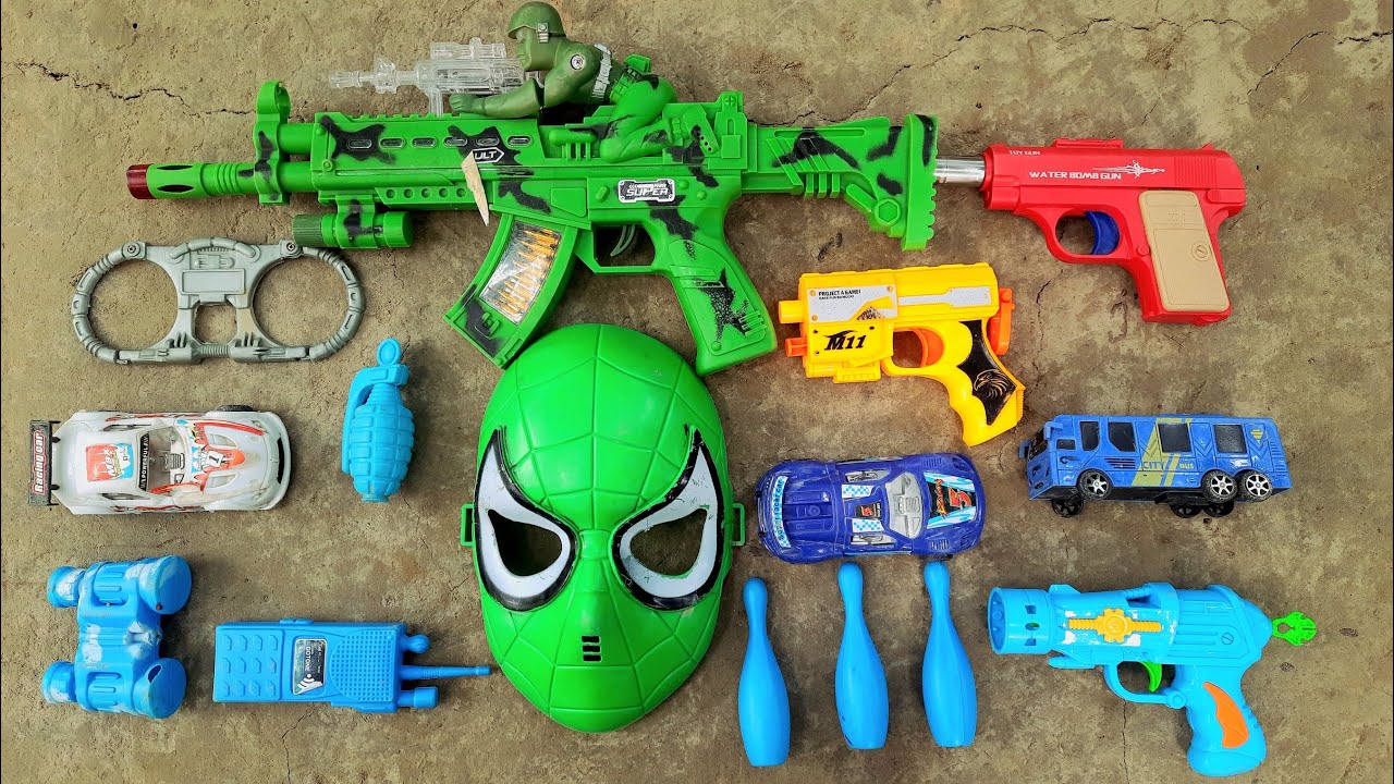 Realistic Guns Toys Potato Chips Binocular Walkie Talkie Handcuff ...