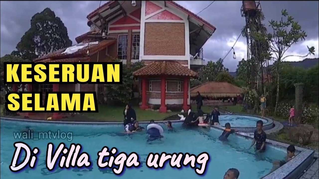 KESERUAN SELAMA DI VILLA TIGA URUNG #villa #villagevlog @wali_mtvlog - YouTube