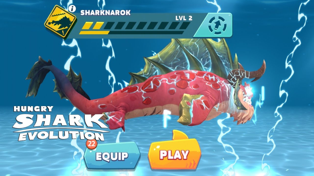 SHARKNAROK SHARK GAMEPLAY HUNGRY SHARK EVOLUTION | KAIJU GAMER PH - YouTube