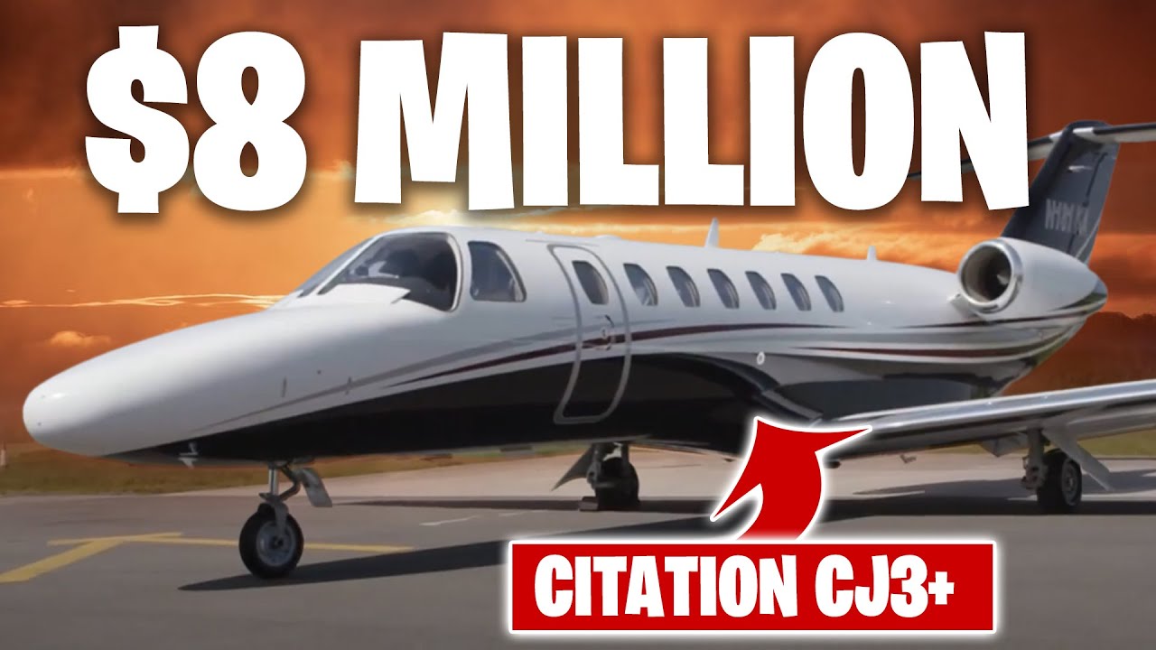 Inside $8 Million Cessna Citation CJ3+ Private Jet - YouTube