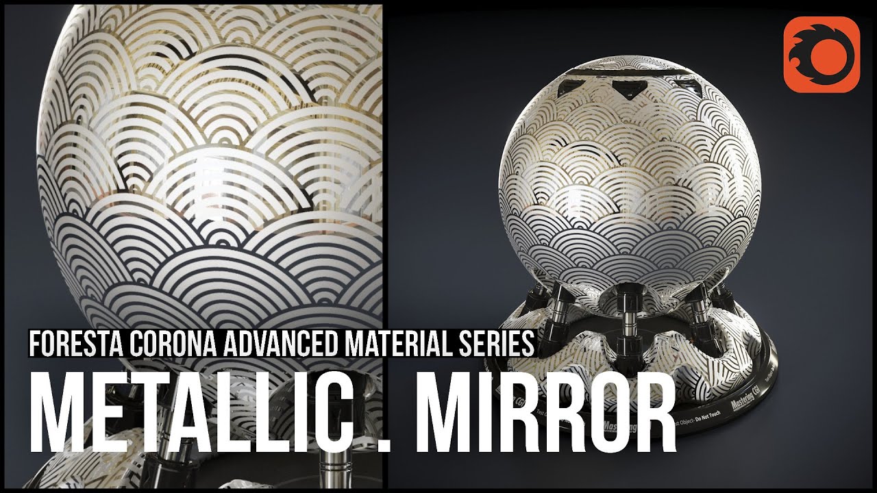 Corona Advanced Material #1 - Etch Mirror - Corona Render Free Tutorial ...