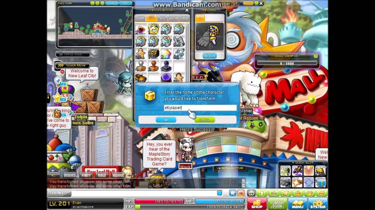 MapleStory-Having Fun with Maplemas Party Potion Part #1 - YouTube