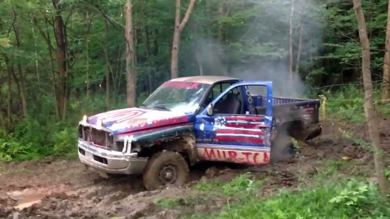 Dodge ram 1500 burnout till she blows up backwoods style! - YouTube