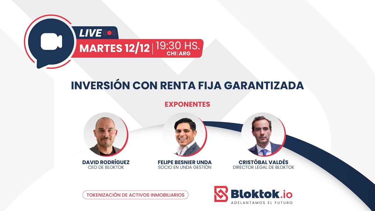 Bloktok Live: Inversión en Tokens con Renta Fija Garantizada 🎯 - YouTube