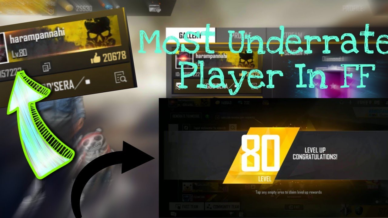 PLAYING WITH HIGHEST 80 LEVEL PLAYER IN FREE FIRE||HARAMPANNAHI||GOD'S ...