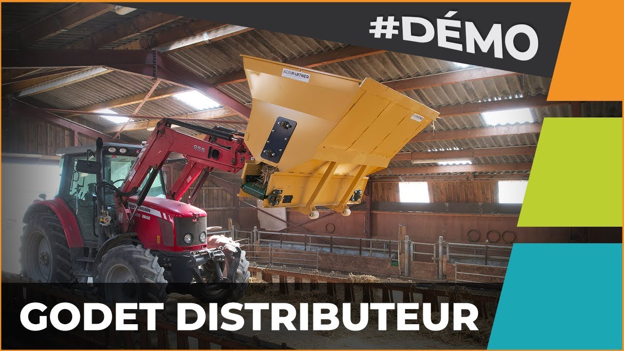 [DEMO] Godet distributeur à tapis FK MACHINERY by Agripartner - YouTube