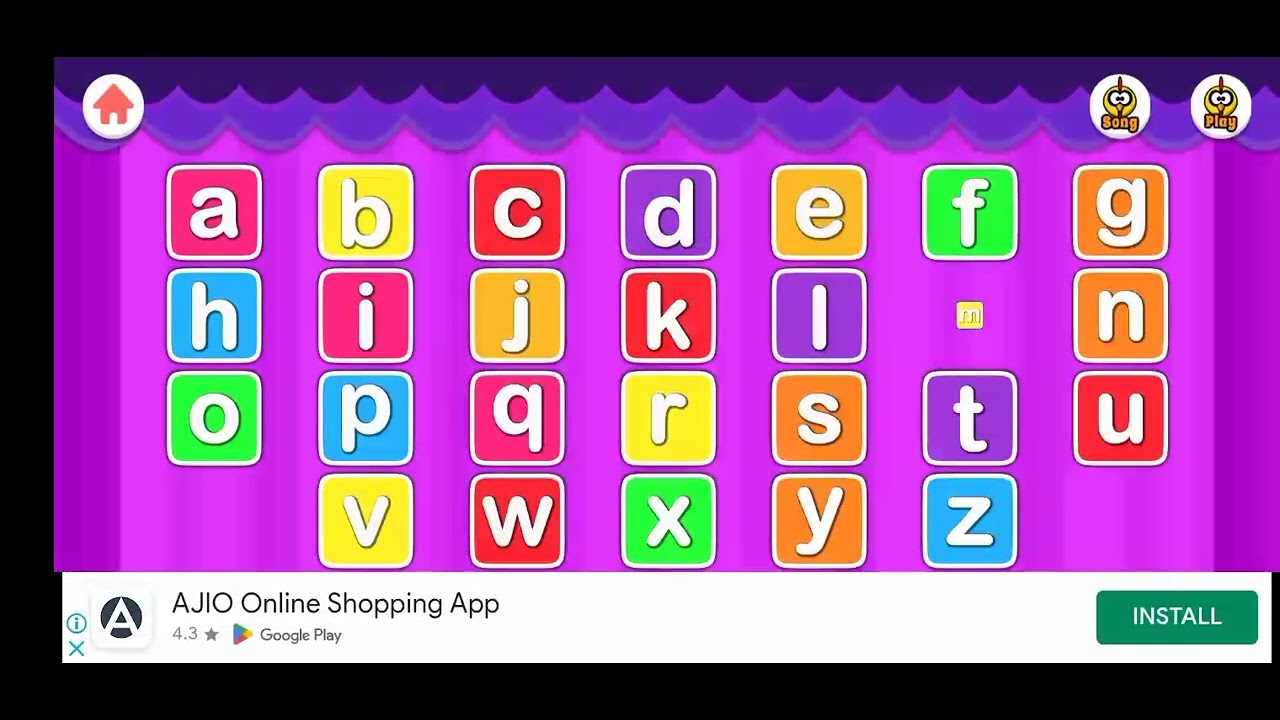 alphabet ABCD school teacher online kids learning video counting videos ...
