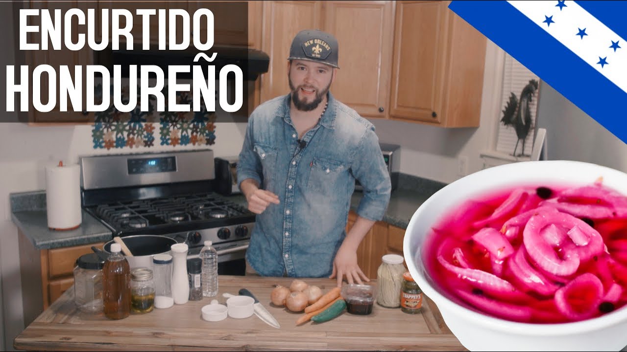 COMO HACER ENCURTIDO HONDUREÑO (Ideas Para La Cuarenta) - YouTube