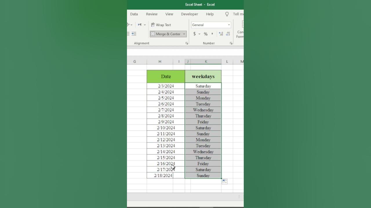 Weekdays Tricks In Excel Smartsheet Smartexcel Exceltricks Exceltips Exceltech